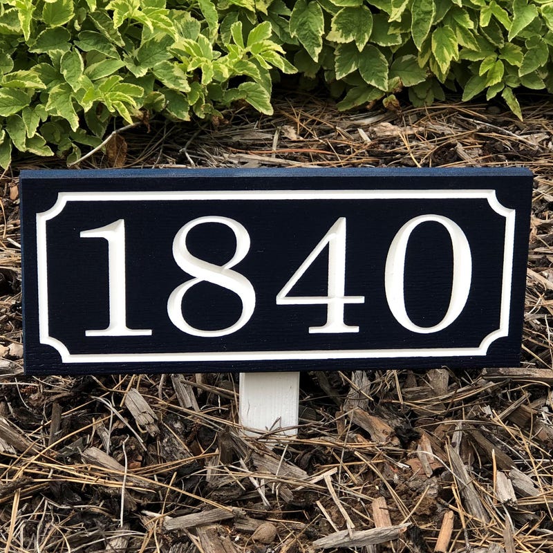 Yard Address Sign - Etsy