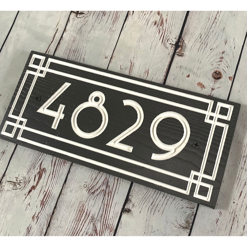 House Numbers Plaque - Etsy