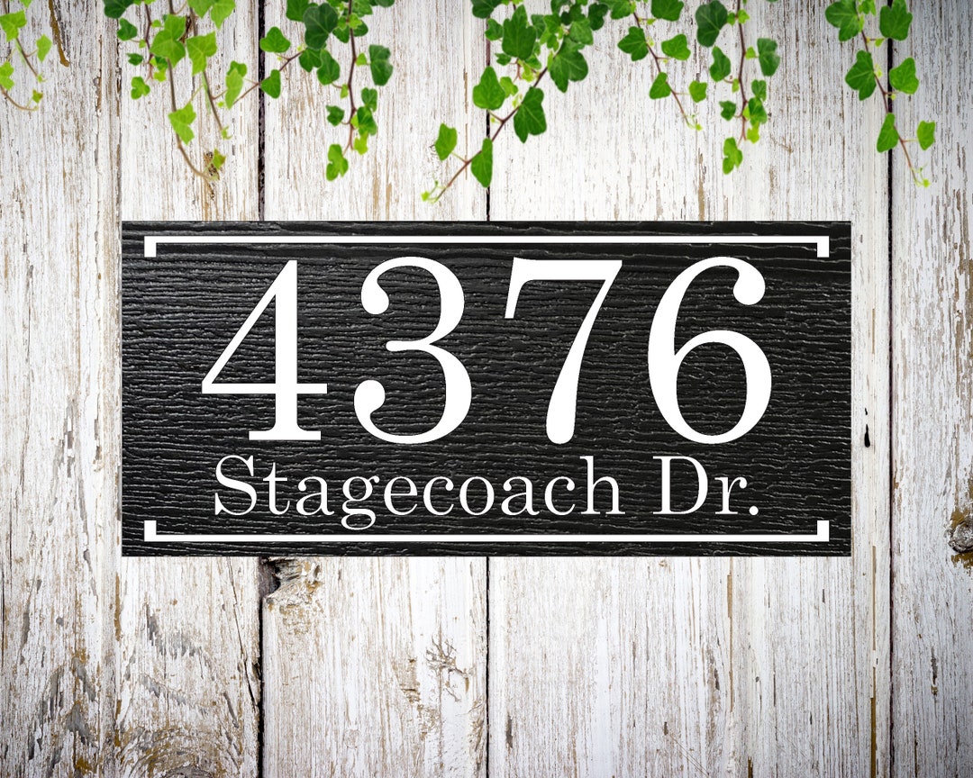 Address Sign, House Number Sign, Address Sign Outdoor, Street Name Sign ...