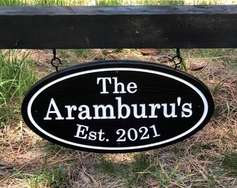 Hanging House Number Sign, Driveway Address Sign, Signpost Sign, Wood ...