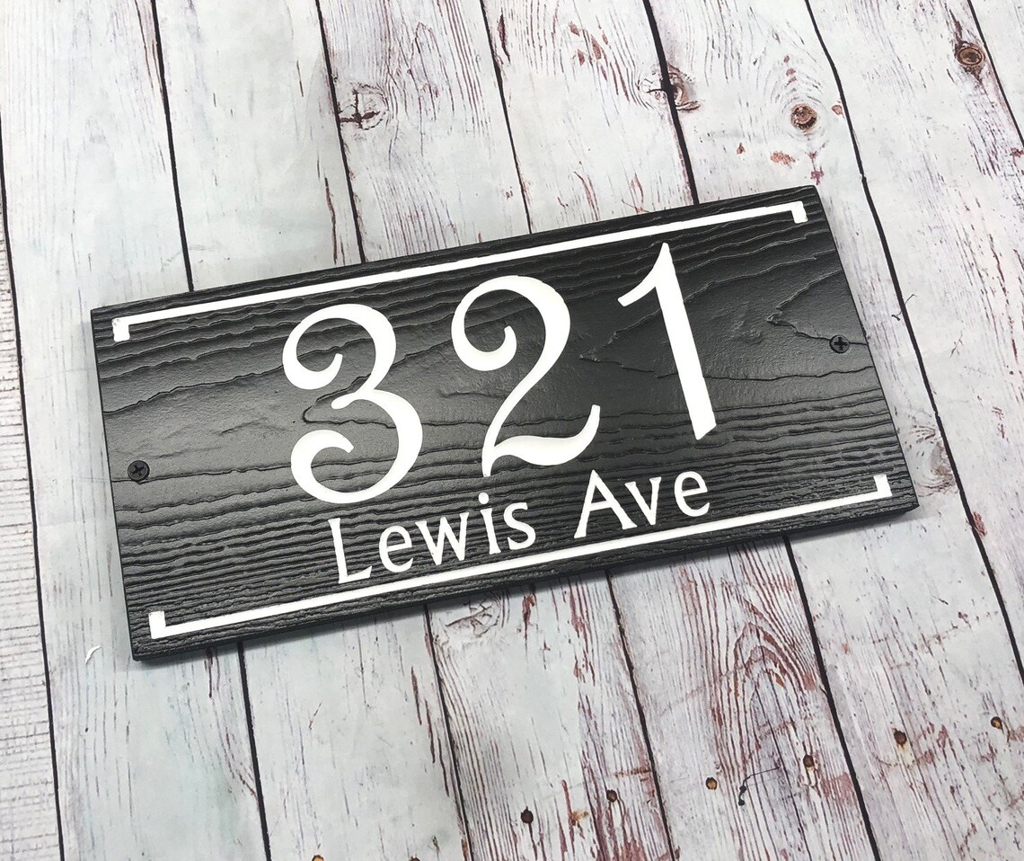 Address Sign House Number Sign Address Sign Outdoor Street - Etsy