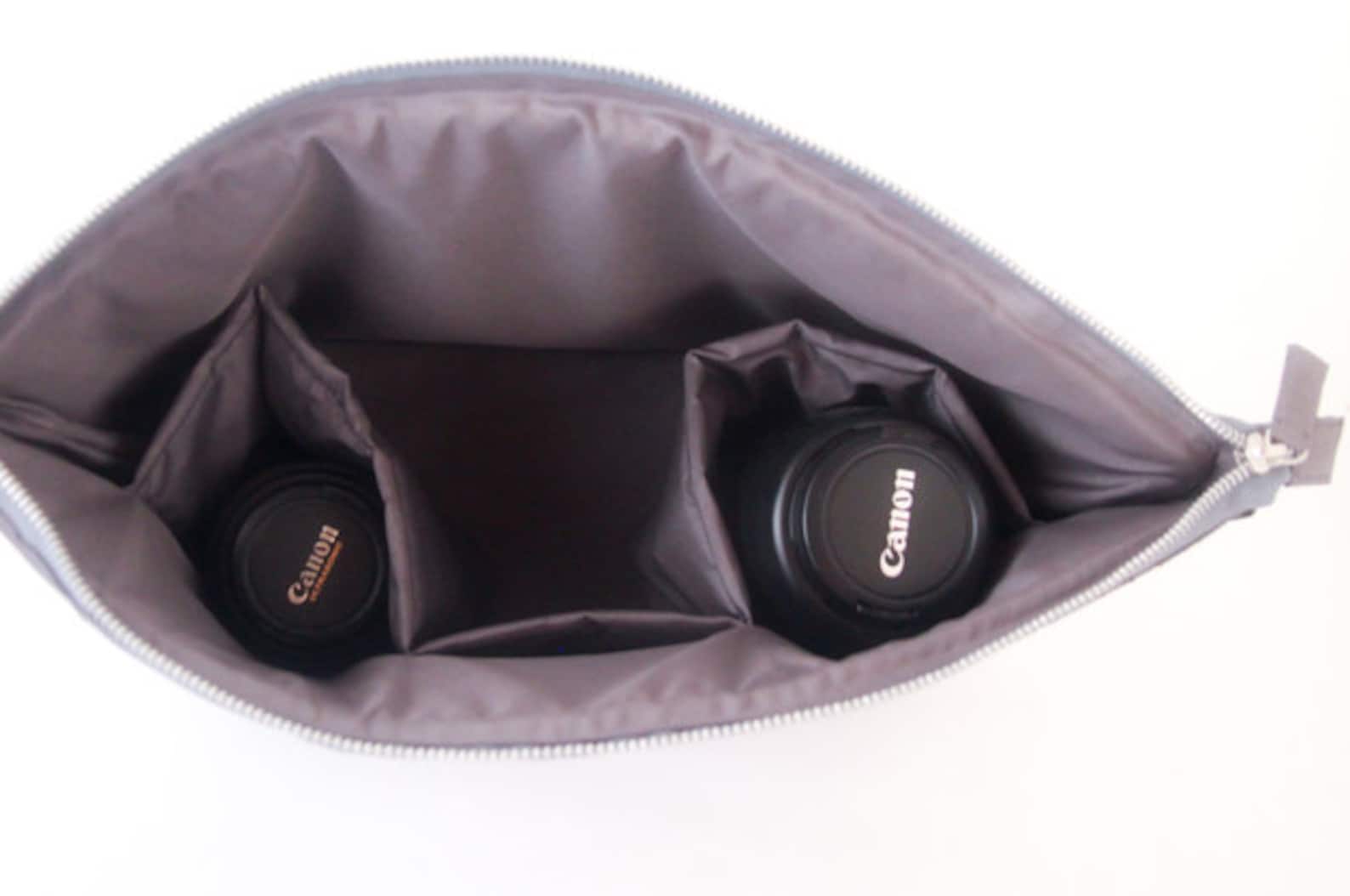 Leather Dslr Camera Bag With Insert Camera Bag With Shoulder - Etsy