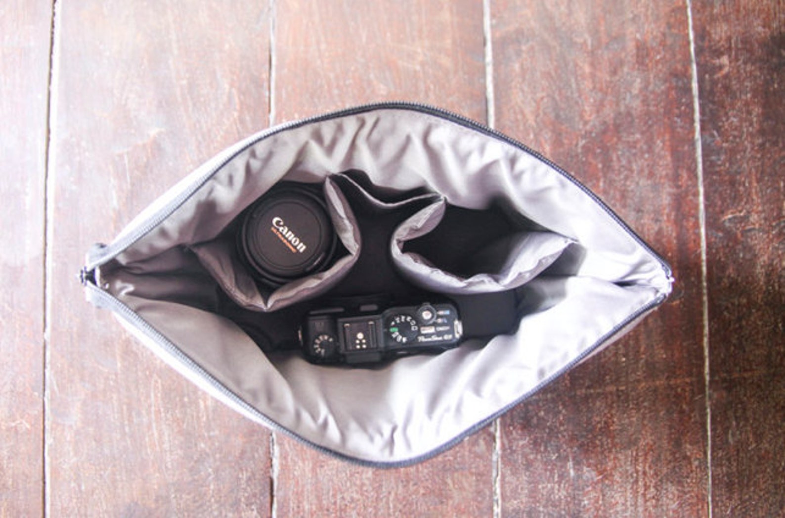 Dslr Camera Bag With Insert, Fold Over, Waxed Canvas Messenger Bag ...