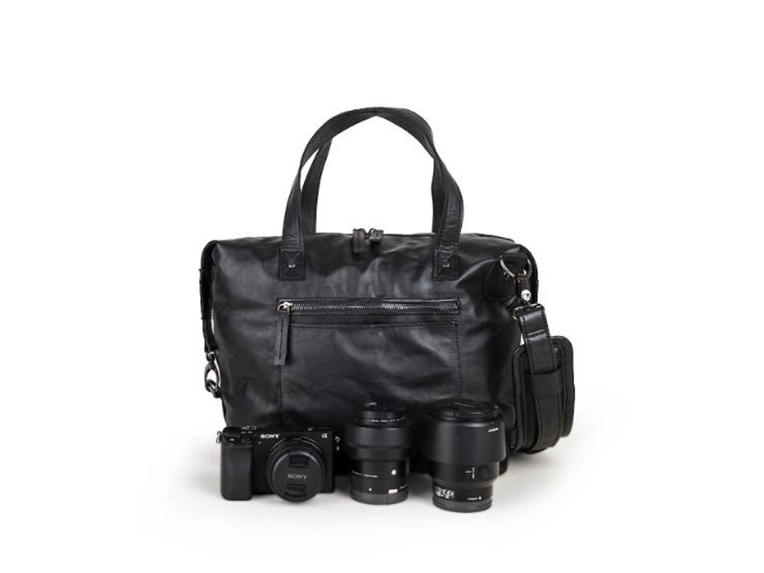 JAPEN Small Camera Bag - in Genuine Leather. SLR Messenger Camera Bag ...