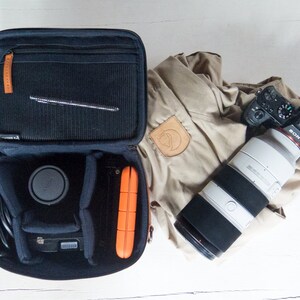 LARAT Small - Dslr Camera Bag Insert, Leather Camera Case and ...