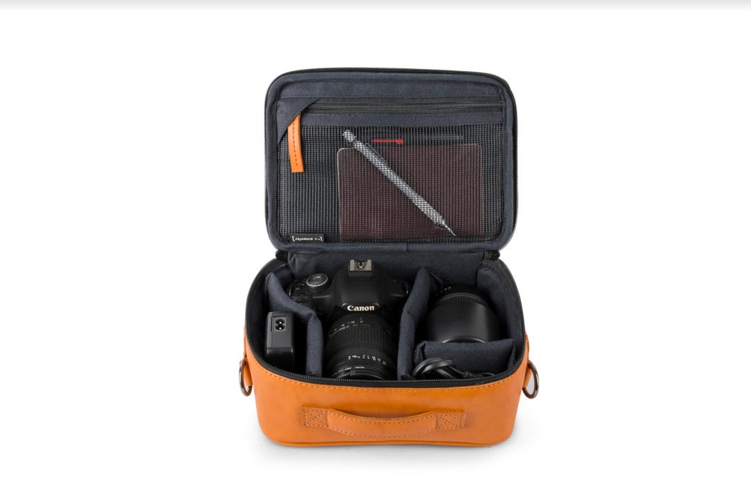 LARAT Small - Dslr Camera Bag Insert, Leather Camera Bag, Camera Case ...