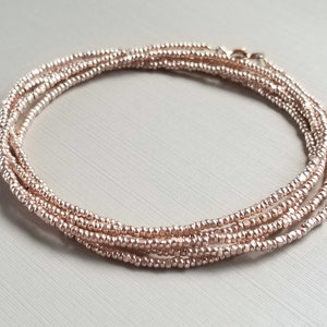 Rose Gold Stack Bracelet for Women Bridesmaid Bracelet Rose Gold ...