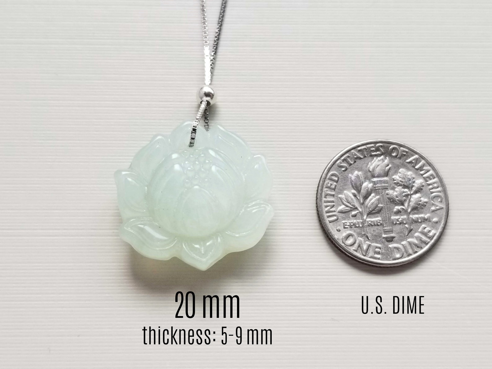 Chinese Jade Necklace for Women Jade Flower Necklace Sterling | Etsy