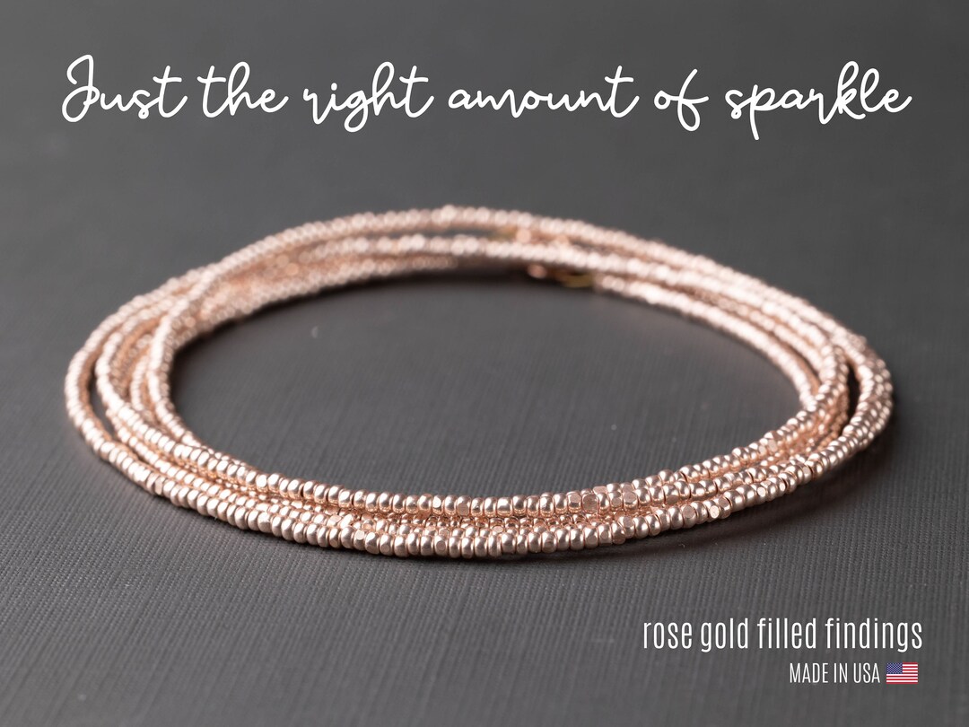 Rose Gold Stack Bracelet for Women Bridesmaid Bracelet Rose Gold ...