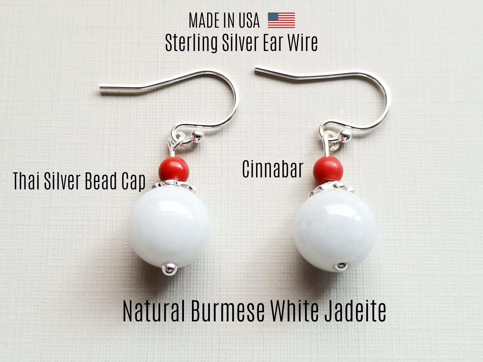 White Jade Earrings Jadeite Earrings Jade Drop Earrings Jade Threader ...