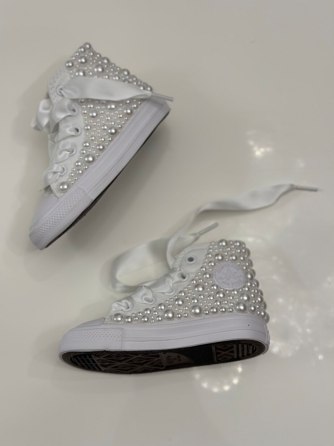 Custom Pearl Converse - Etsy