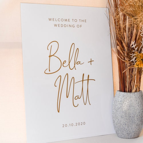 Gold Wedding Signage Bundle Wedding Signs Printable Gold | Etsy