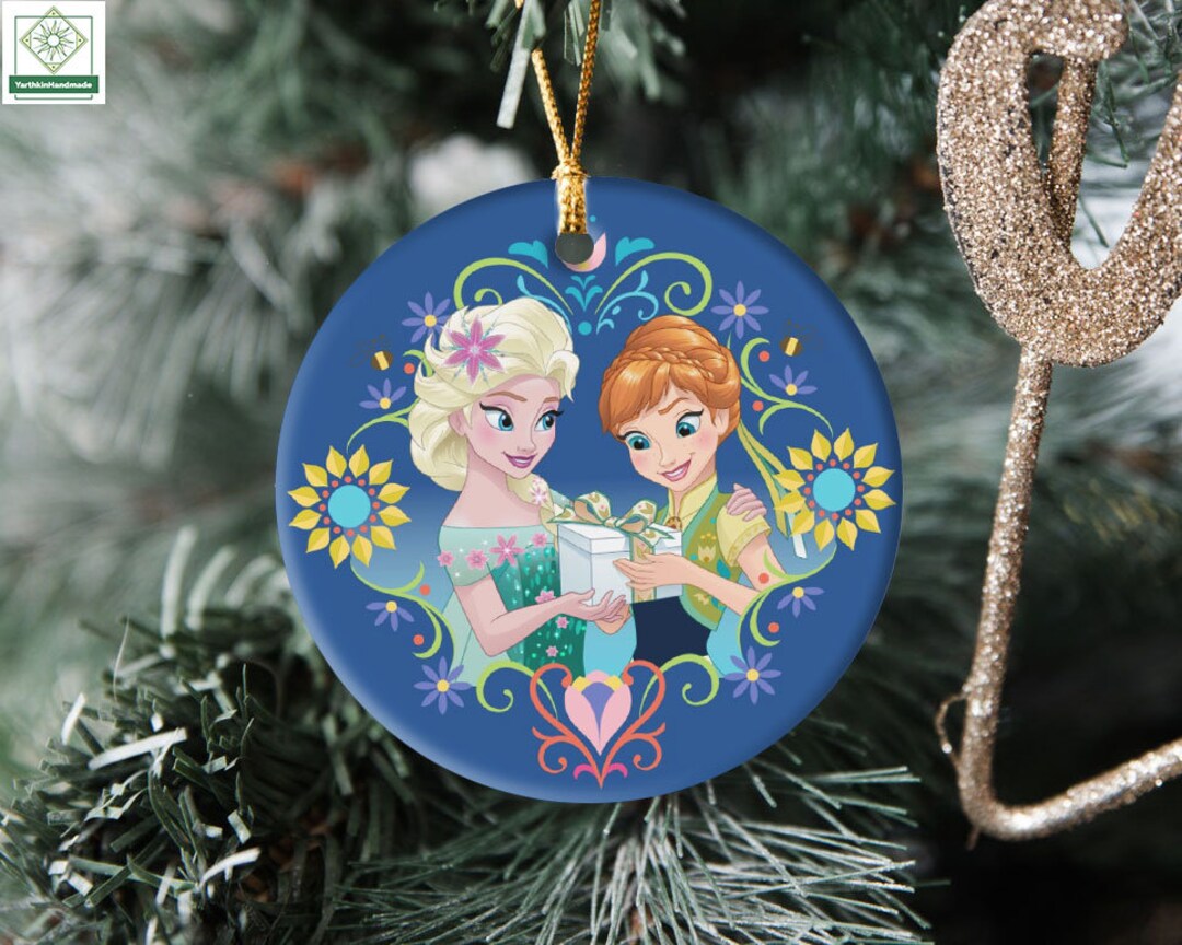 Princess Elsa Anna Ornament Frozen Princess Christmas - Etsy