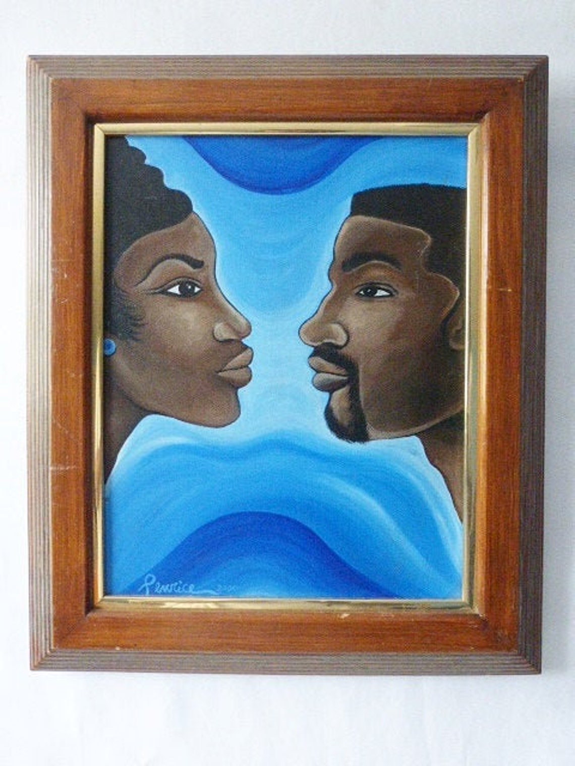 Black King and Queen seeing Eye to Eye Original - Etsy