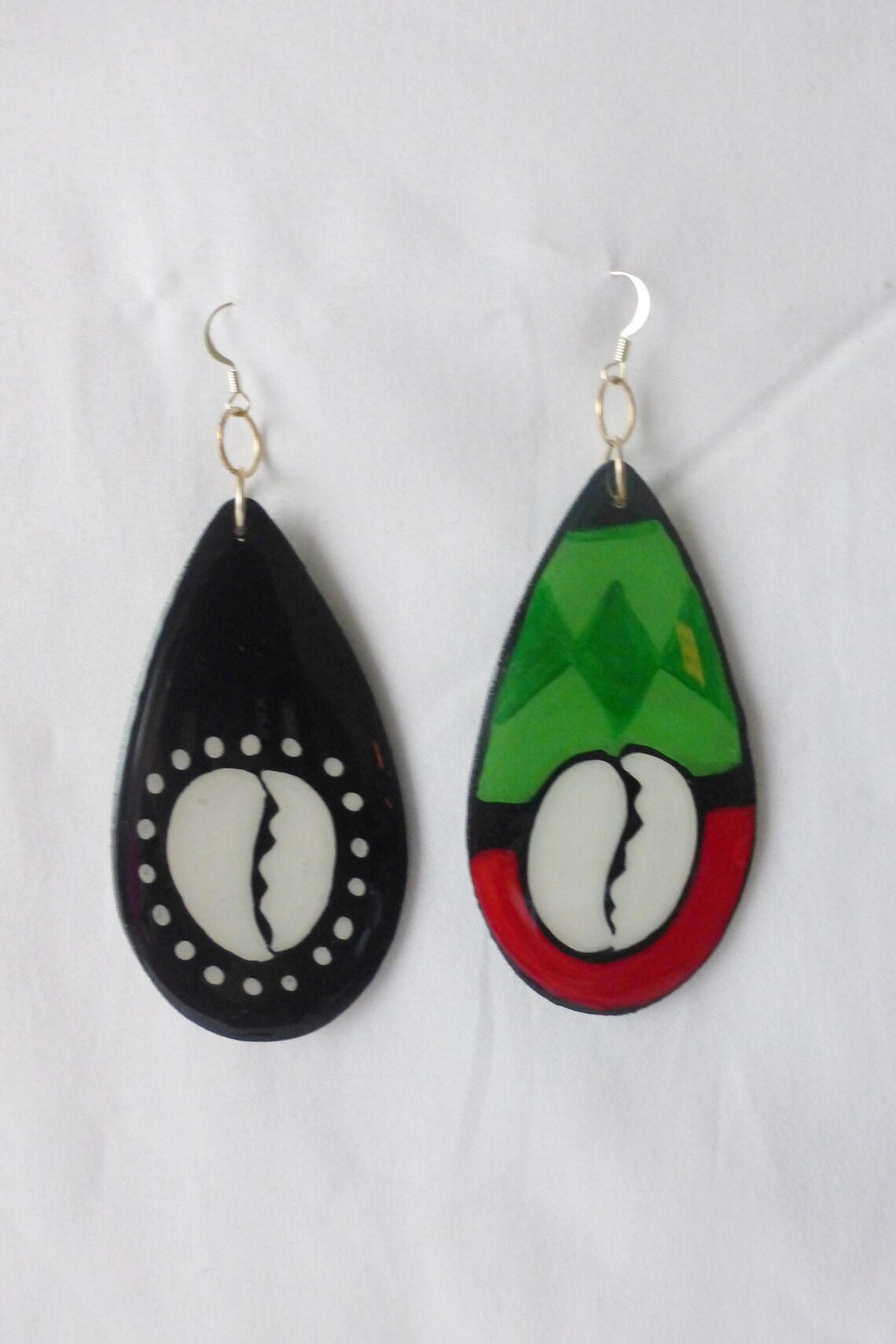 Afrocentric Tear Drop Shaped Reversible Dangle Earrings - Etsy