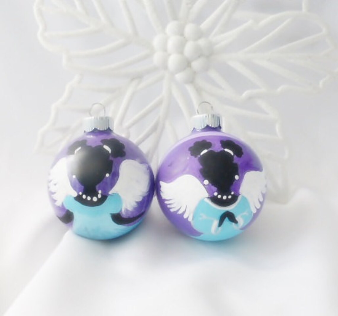 Angel Glass Ball Christmas Tree Ornaments Afrocentric Holiday - Etsy