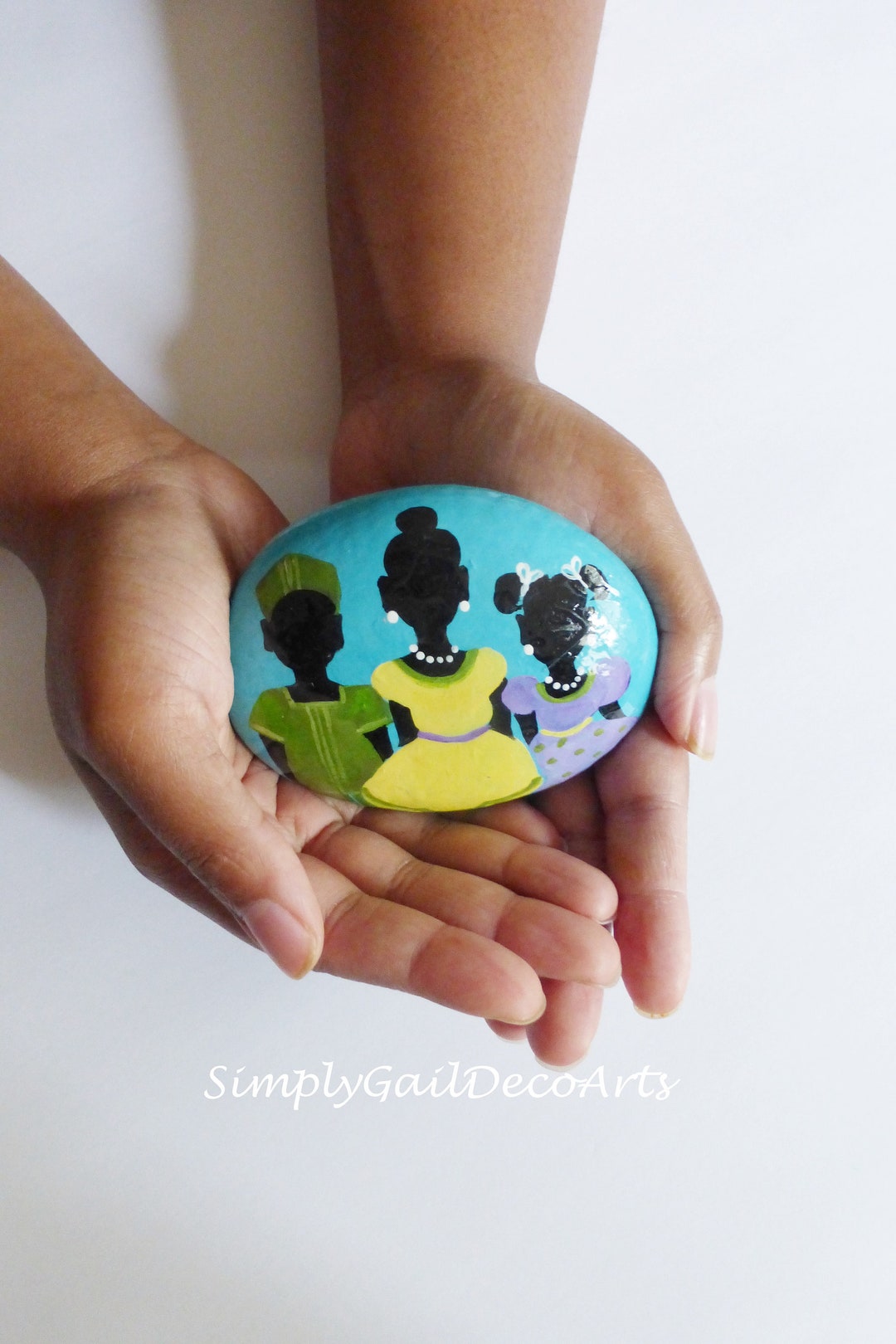 Three Siblings Hand Painted CAP Afrocentric Inspired Gift Products ...