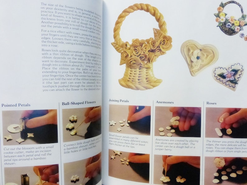 Dough Crafts Instructional Arts and Crafts Book 1991 Hardcover - Etsy