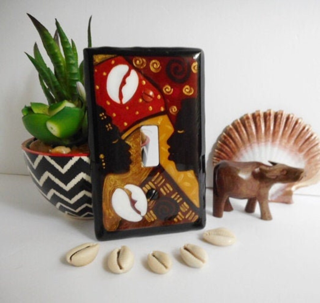 Couple in Love "king and Queen" Black Love Art, Hand Painted Light ...