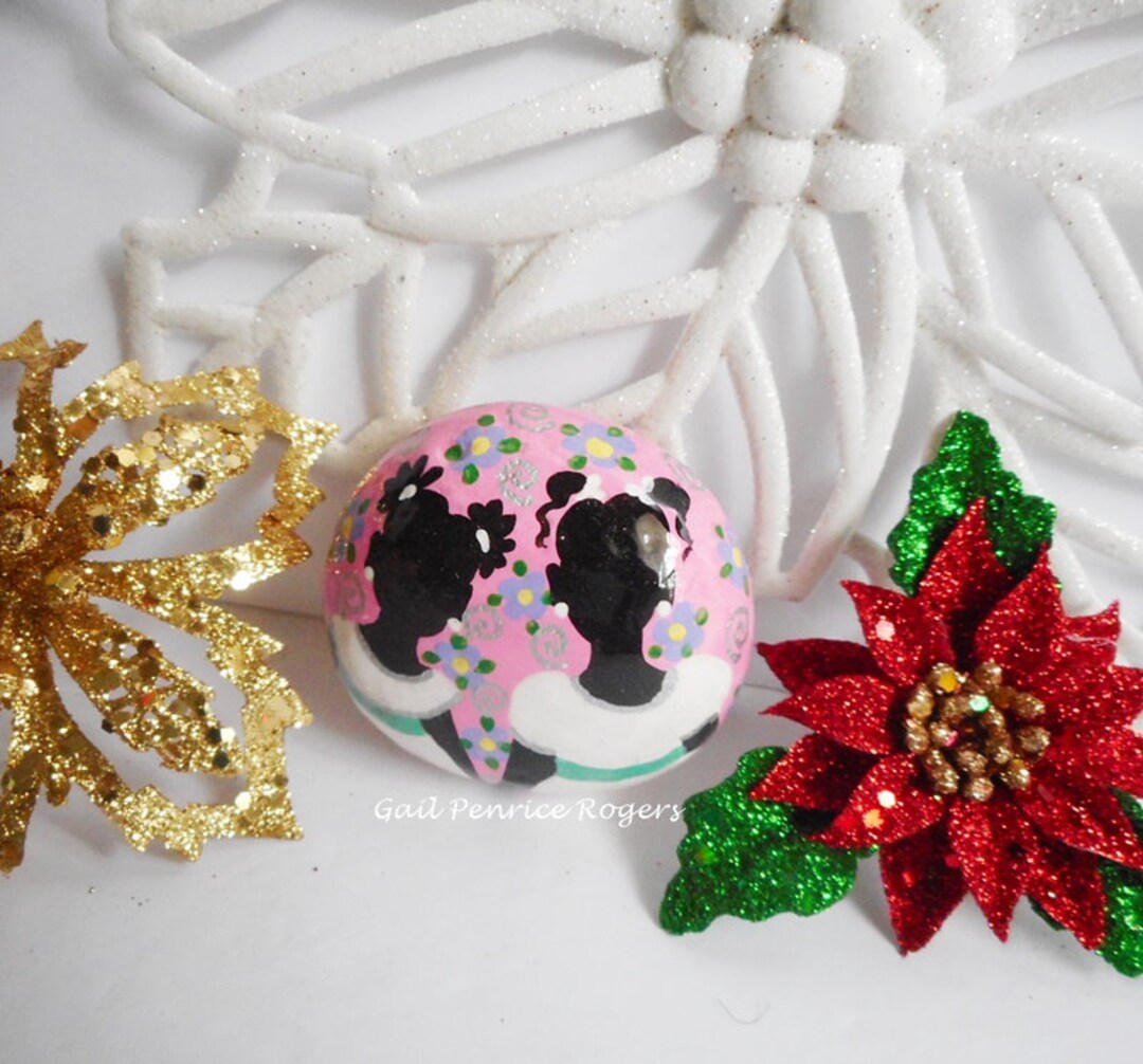 Hand Painted Rocks, Two Little Girls, Afrocentric Gifts, Little Girl ...