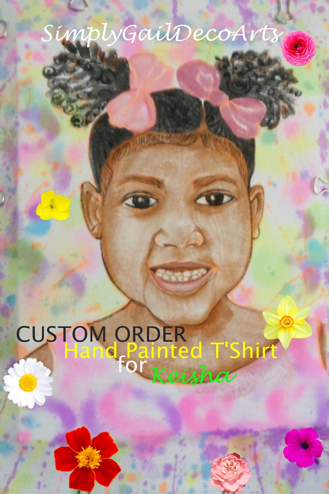 CUSTOM ORDER Portrait on a T-shirt, Portrait Art - Etsy