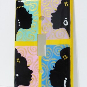 Four Sisters, Four Best Friends, Afrocentric Light Switch Covers, Gifts ...