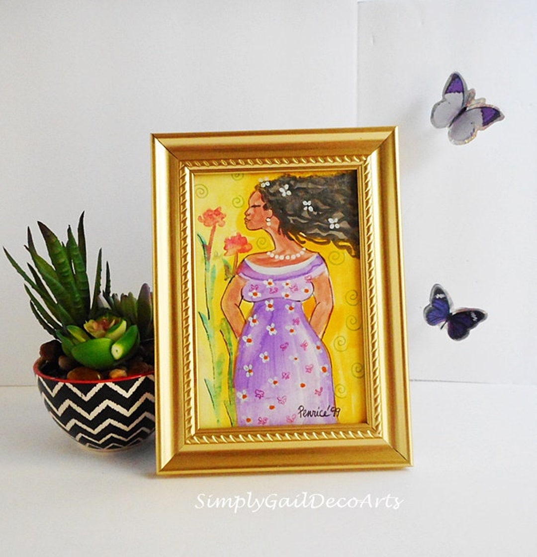 Art Print 4 X 6, "summer Breeze", Watercolor Illustrations ...