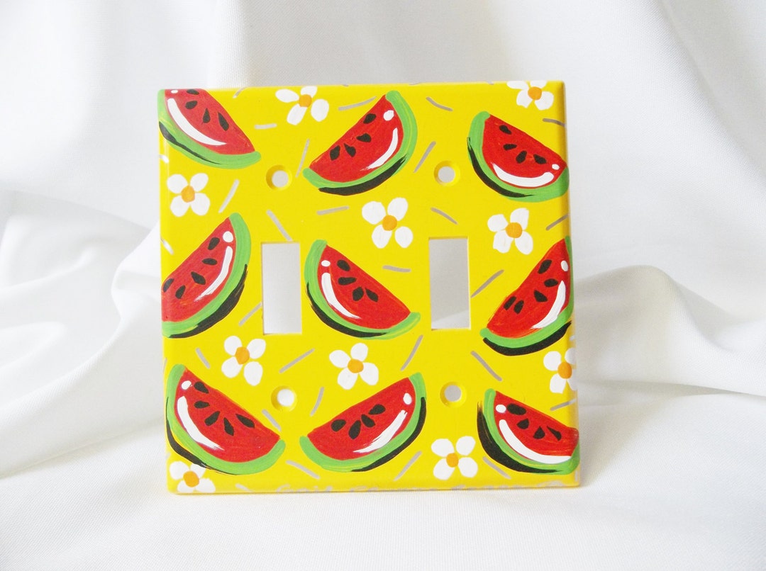 Watermelon Wedge and Flower Two Way Light Switch Cover Spring Kitchen ...
