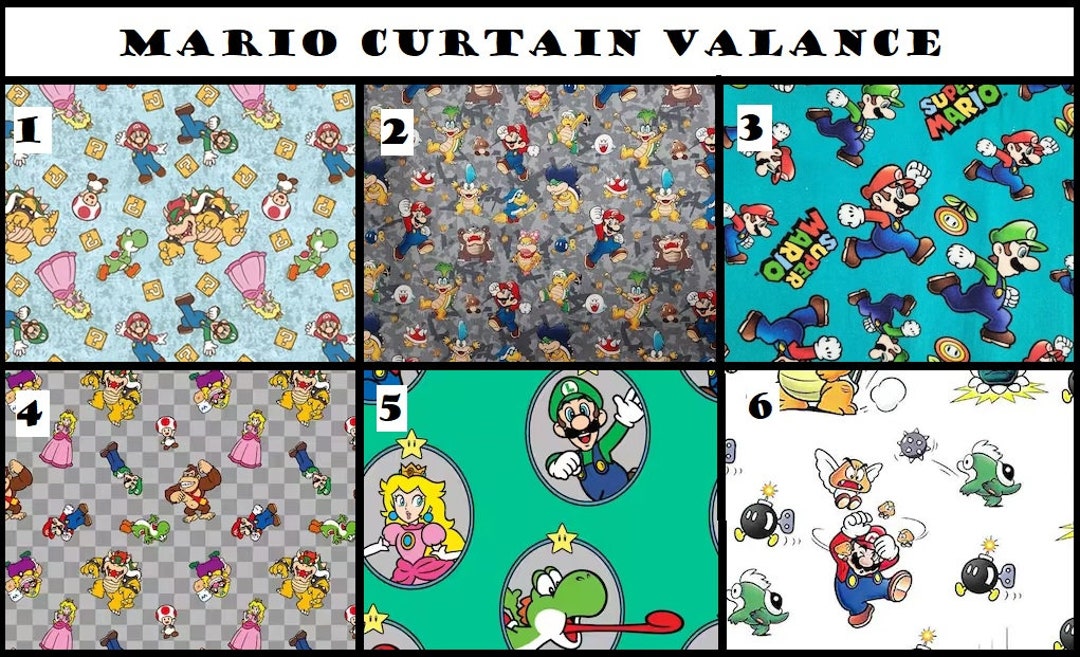 Mario Curtain Valance - Etsy