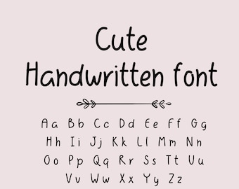 Neat Handwritten Font Cute Handwriting Digital Planner Font Digital ...