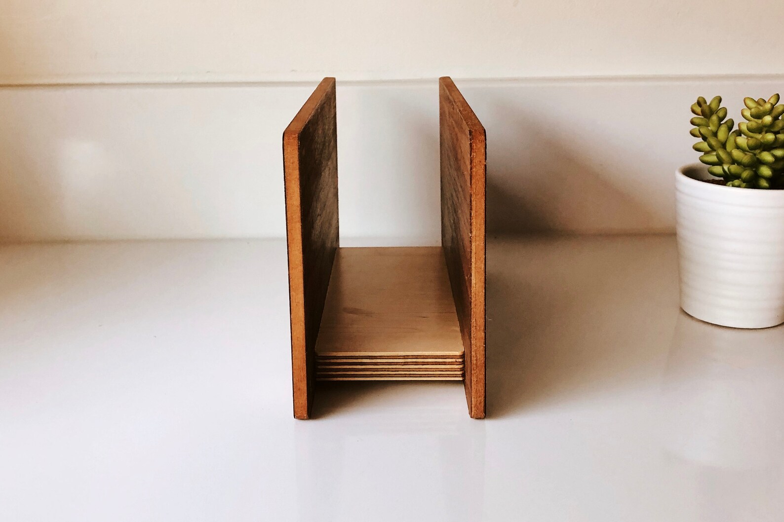 Cactus letter holder desert decor walnut mail hanger | Etsy