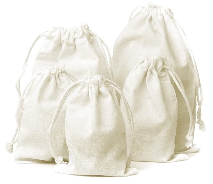 Cotton Drawstring Bag, Cotton Pouch, Cotton Muslin Bag, Mailing Bags ...