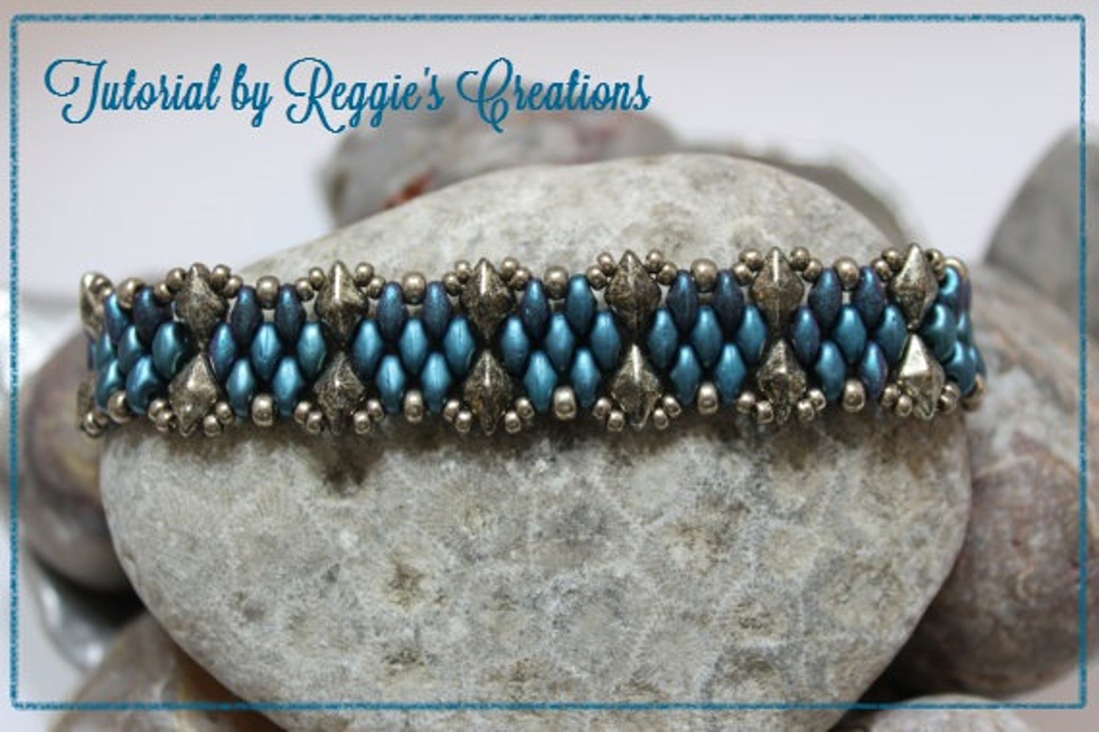 Tutorial ~ Czech Diamonduo and Superduo Cuff Bracelet by Reggie's ...
