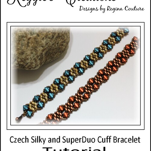 Tutorial Czech Silky and Superduo Cuff Bracelet by - Etsy