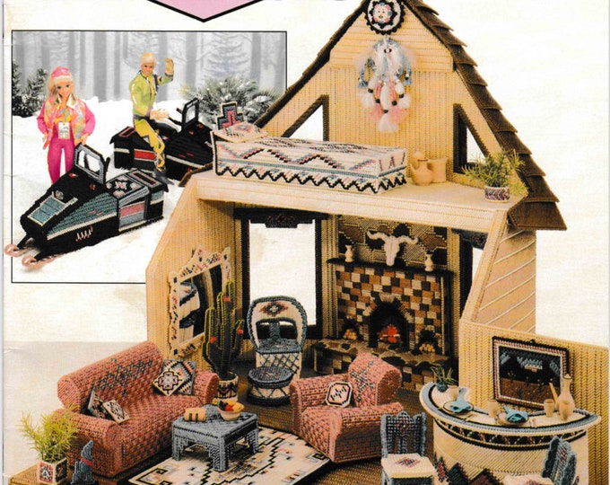 DIGITAL DOWNLOAD Plastic Canvas Barbie Condo & Snowmobile Pattern ...
