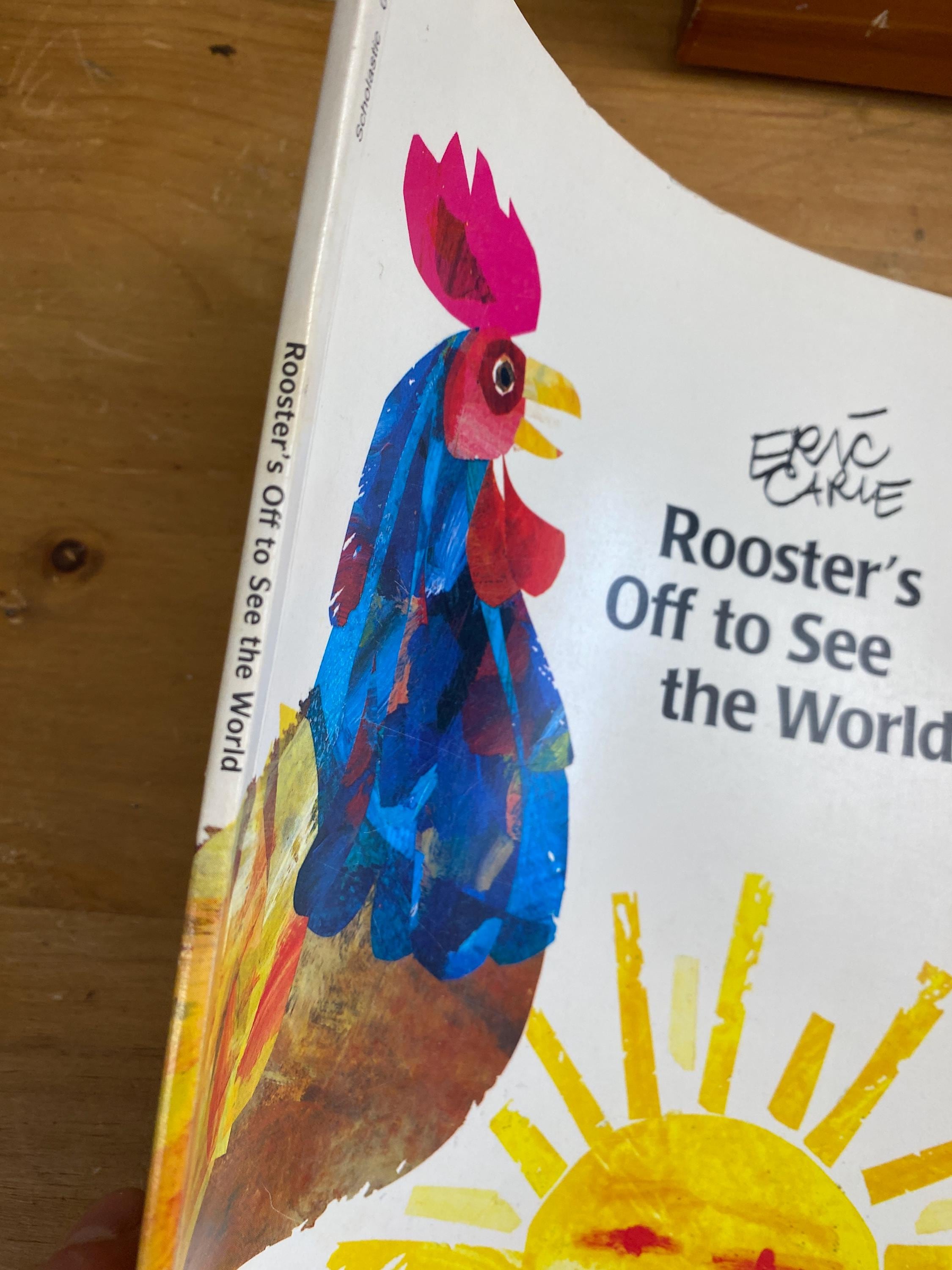 Rooster's off to See the World by Eric Carle - 1989 Scholastic - Etsy