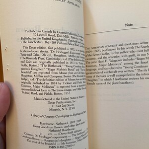 Young Goodman Brown and Other Stories by Nathaniel Hawthorne - Dover ...