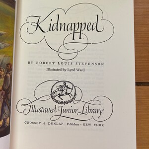 Kidnapped by Robert Louis Stevenson - Illustrated by Lynd Ward ...