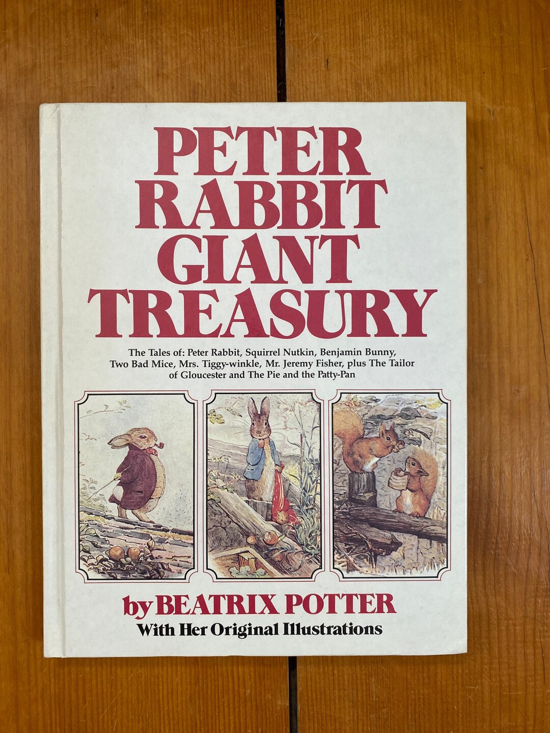 Peter Rabbit Giant Treasury by Beatrix Potter - 1980 Derrydale Books - Etsy