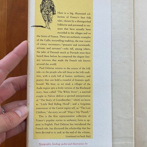 The Borzoi Book of French Folk Tales - Selected and Edited by Paul ...