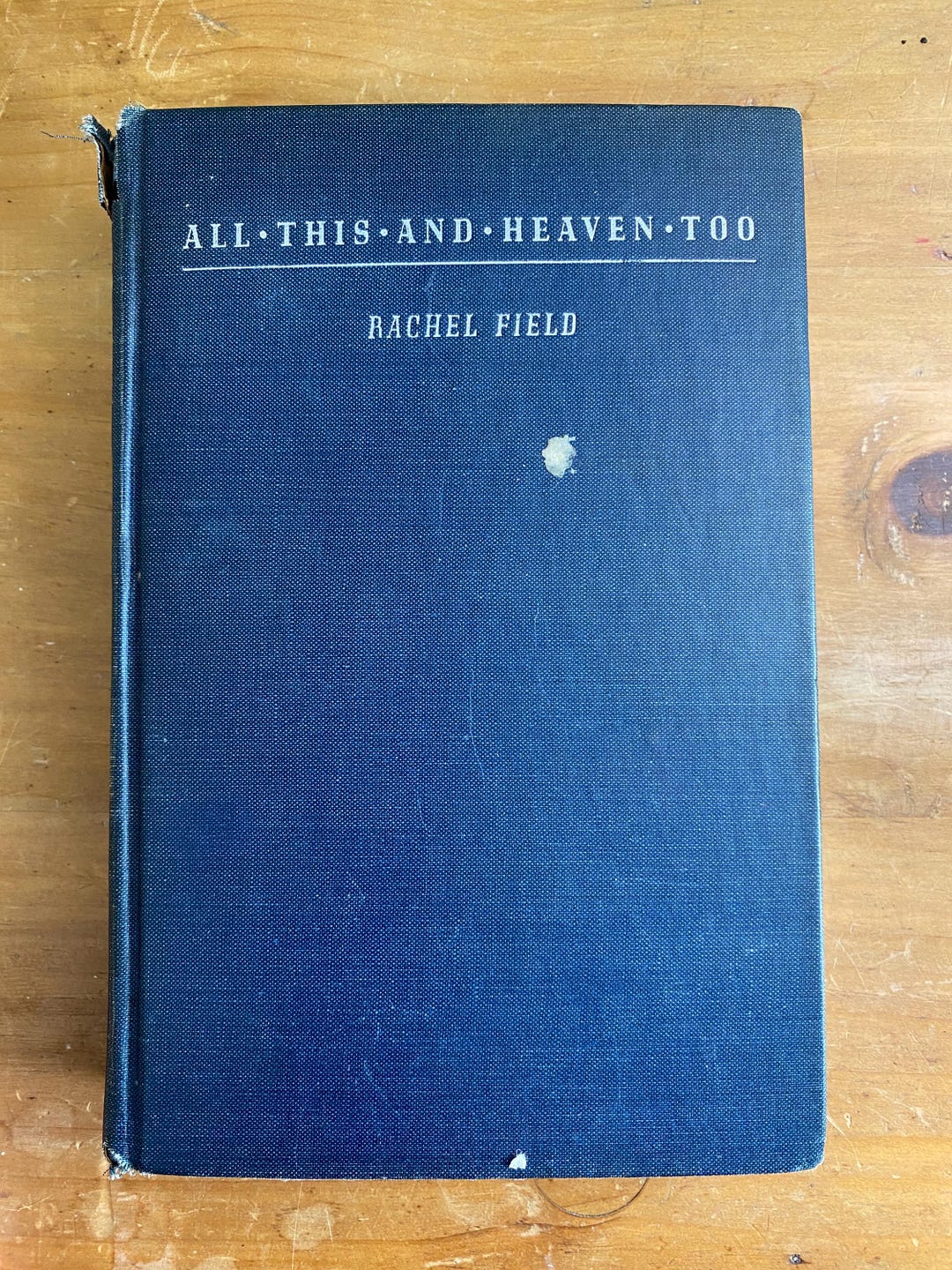All This and Heaven Too by Rachel Field - Macmillan 1938 - Etsy