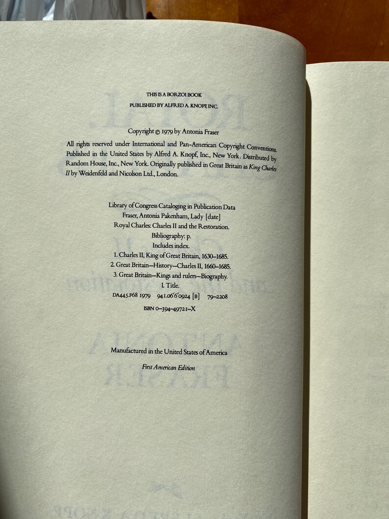 Royal Charles - Charles II and the Restoration by Antonia Fraser - 1979 ...
