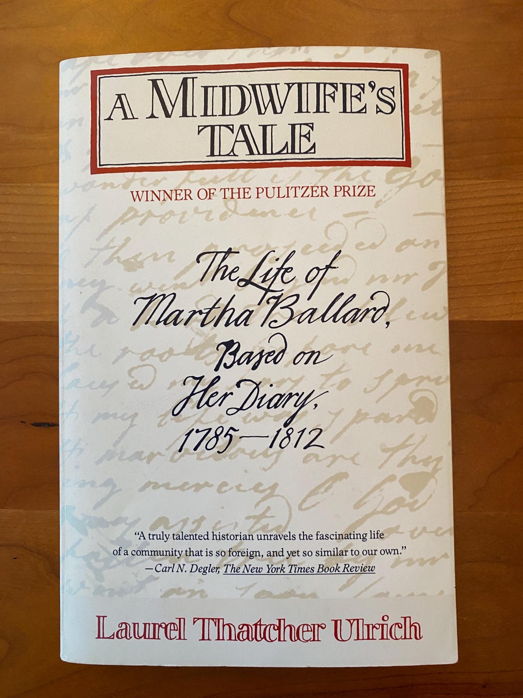 A Midwife's Tale by Laurel Thatcher Ulrich - 1991 Vintage International ...