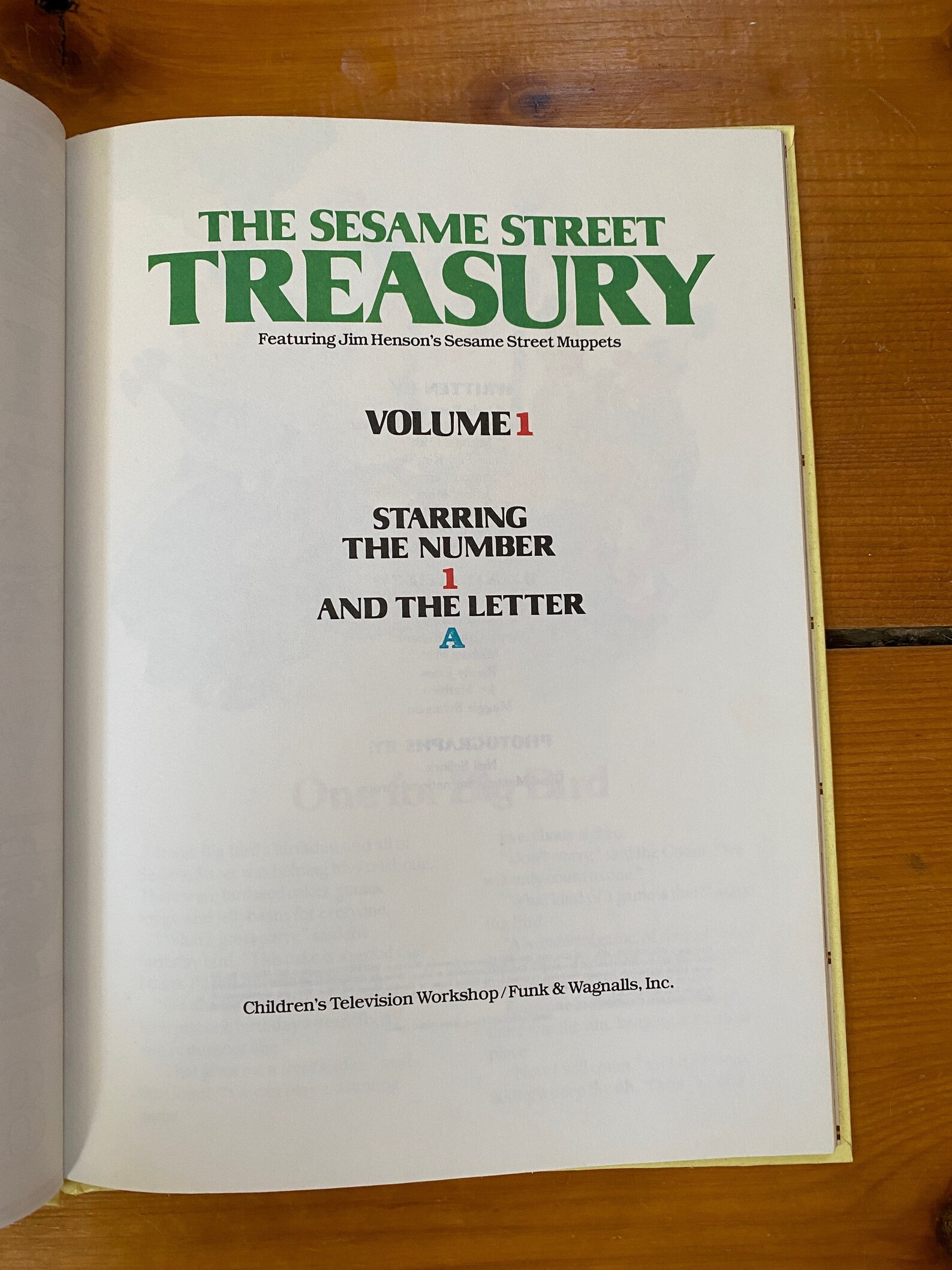 The Sesame Street Treasury Volume 1 - 1983 Hardcover Book - Etsy