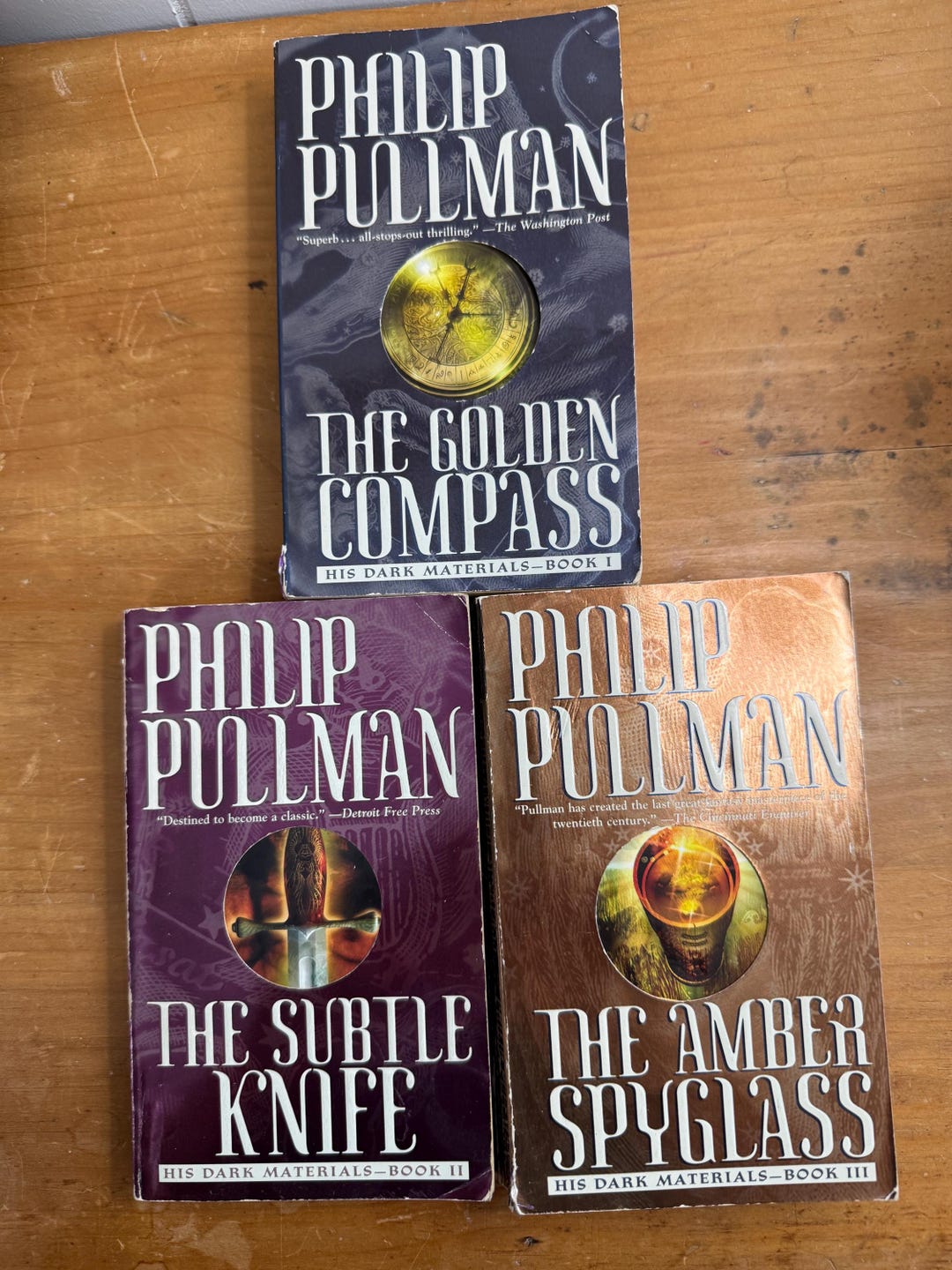 His Dark Materials Trilogy by Philip Pullman - 2000s Laurel Leaf ...