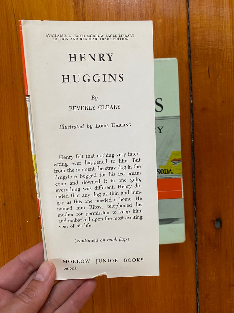 Henry Huggins by Beverly Cleary - 1967 Morrow Hardcover - Ex-library - Etsy