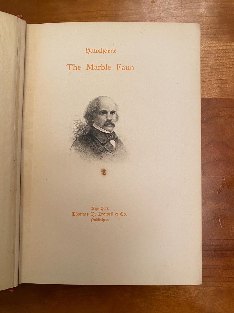 The Marble Faun by Nathaniel Hawthorne - Thomas Crowell 1904 - Antique ...