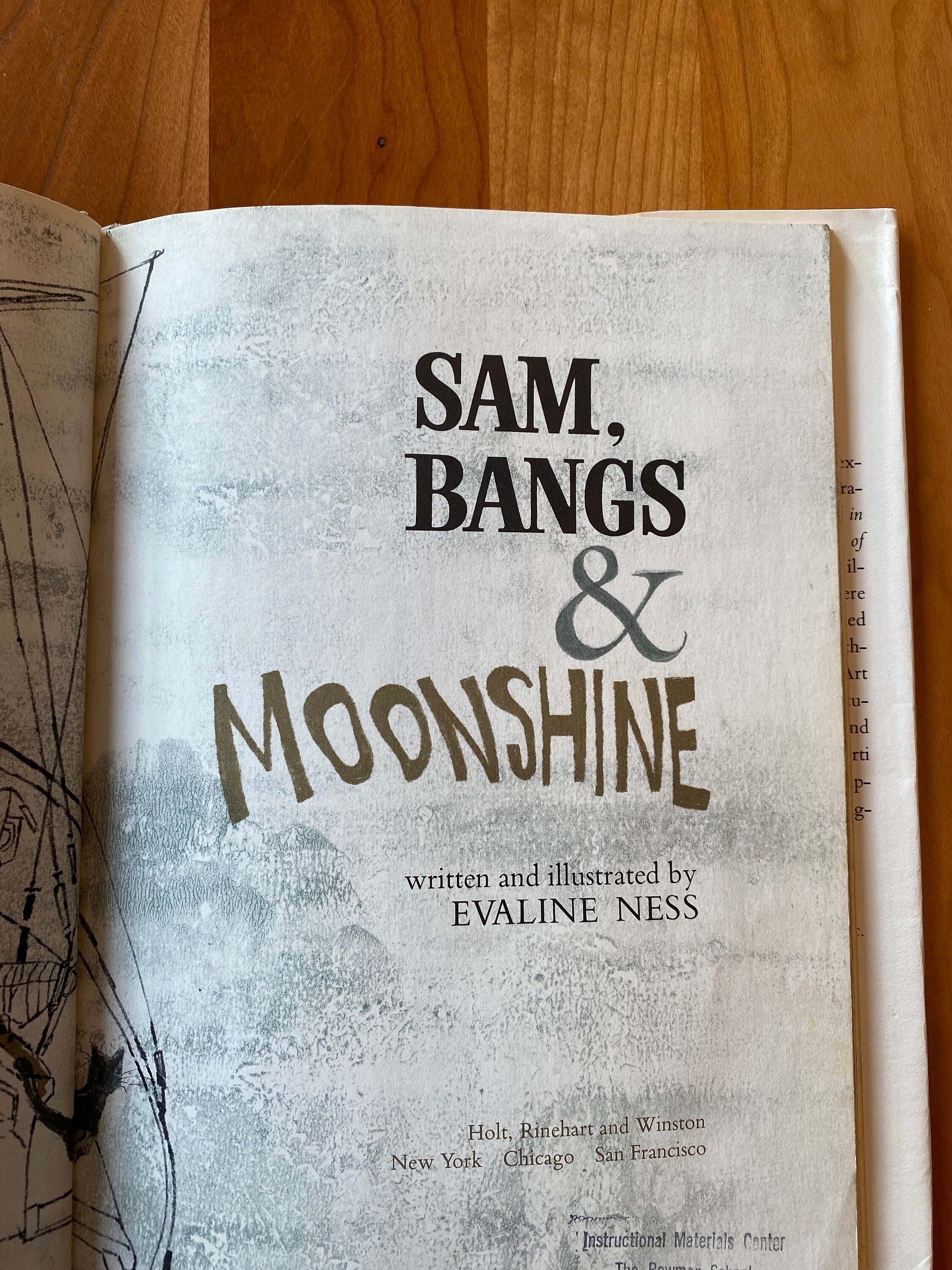 Sam, Bangs & Moonshine Written and Illustrated by Evaline Ness - 1966 ...
