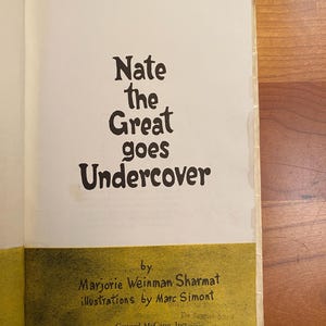 Nate the Great Goes Under Cover by Marjorie Weinman Sharmat - Pictures ...