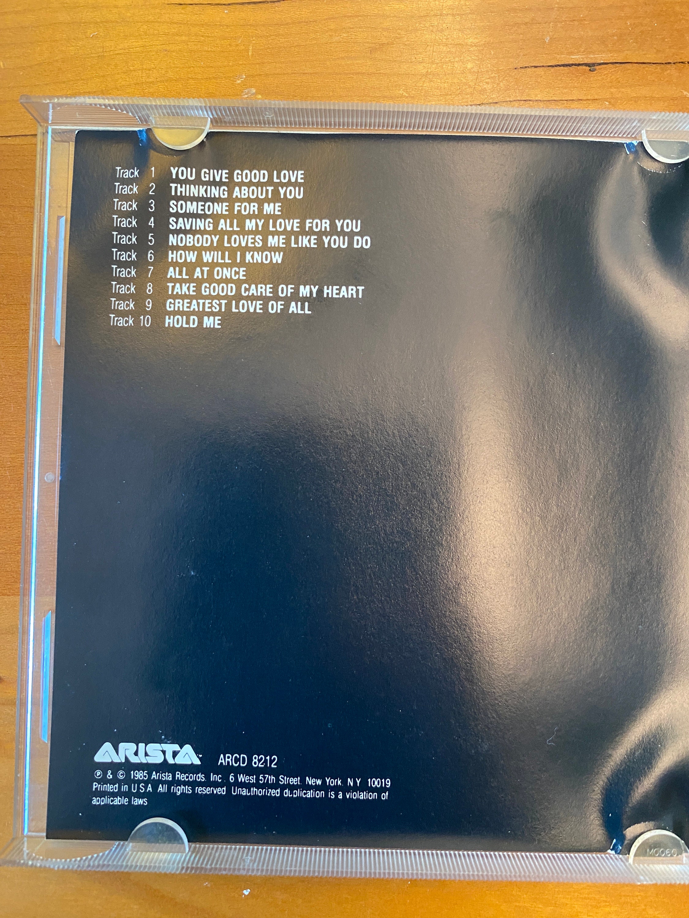 Whitney Houston Debut Album - 1985 - CD Compact Disc - Excellent ...